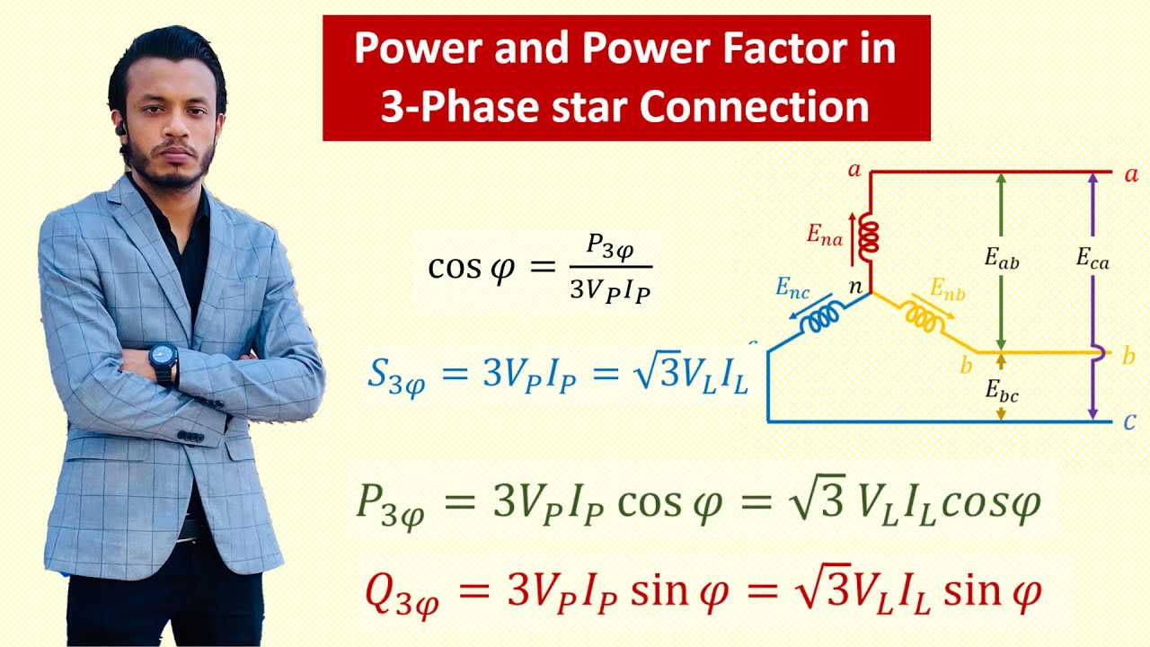 Power in 3 Phase Star Connection || Electrical Circuit || Bangla - YouTube