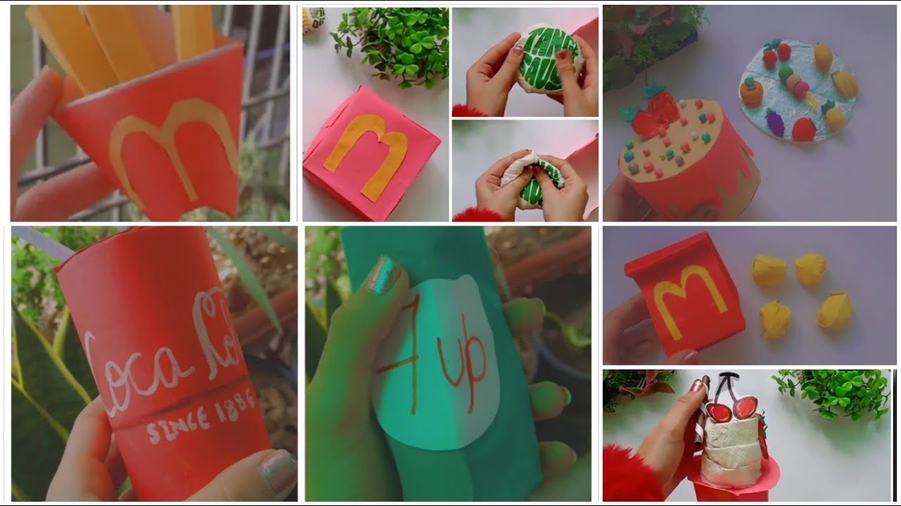 5 food items by paper looking delicious - YouTube