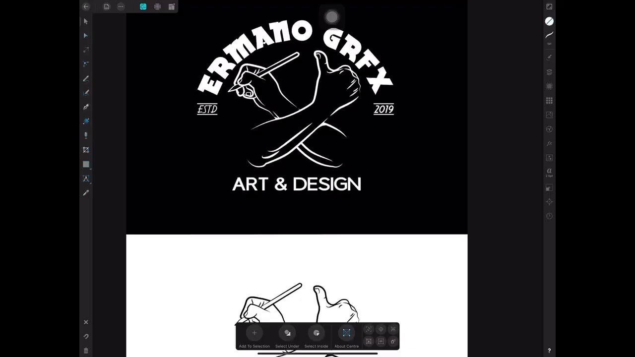 Designing ERMANO GRFX LOGO - YouTube