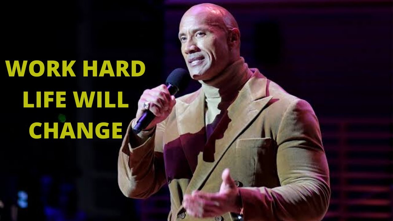WORK HARD Dwayne The Rock Johnson's Best Motivational Speech Ever 2020 ...