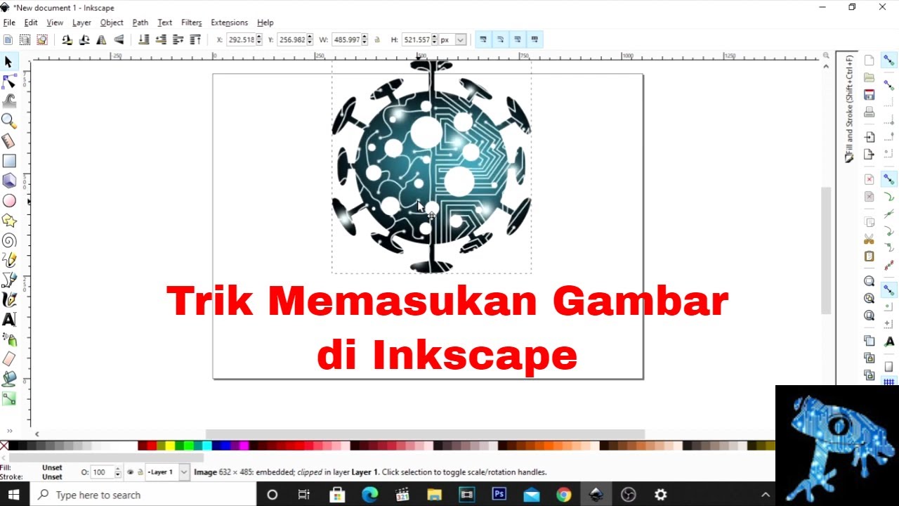 Trik Memasukan Gambar di Inkscape - YouTube