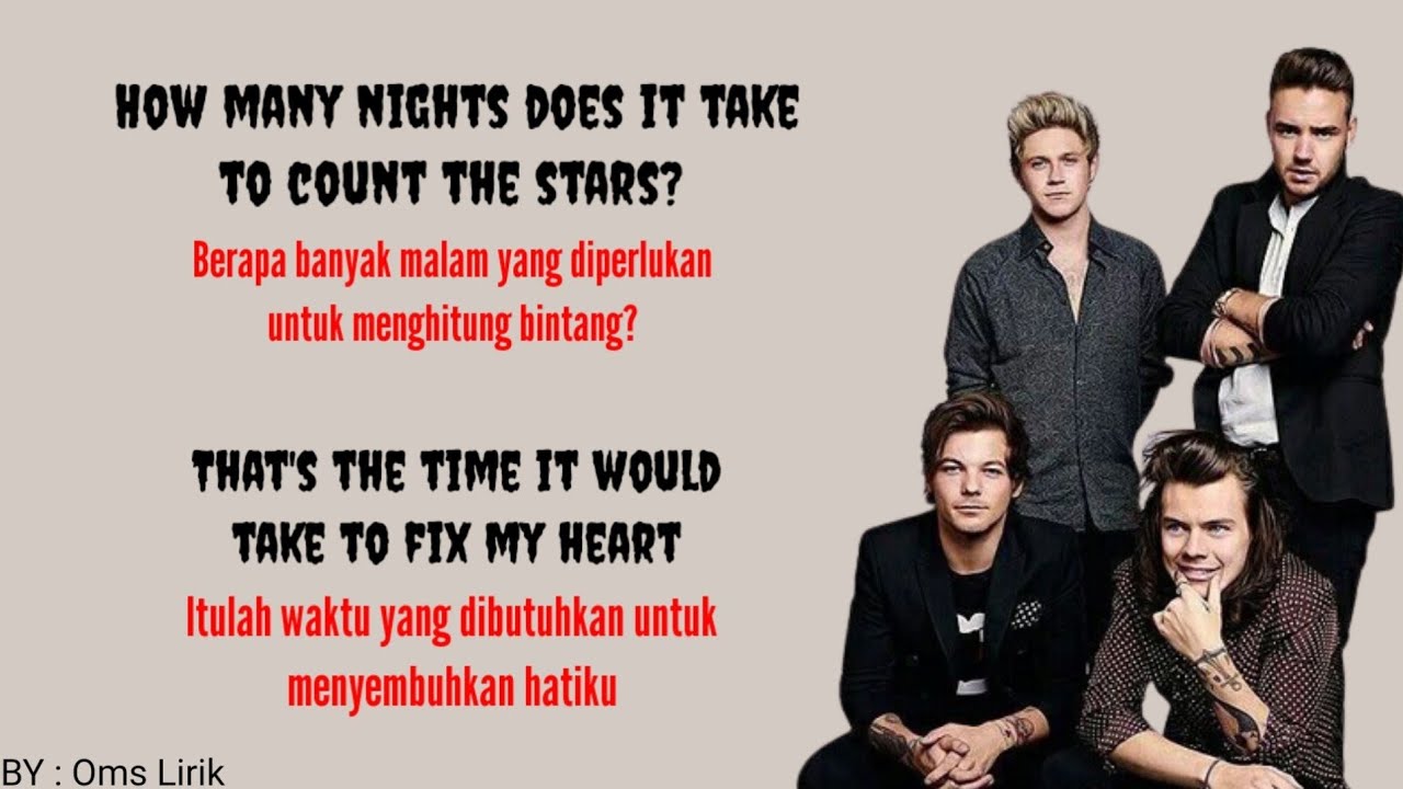 Infinity - One Direction ( Lirik dan Terjemahan ) - YouTube Music