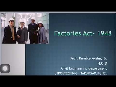 Indian Factory Act, 1948 - YouTube
