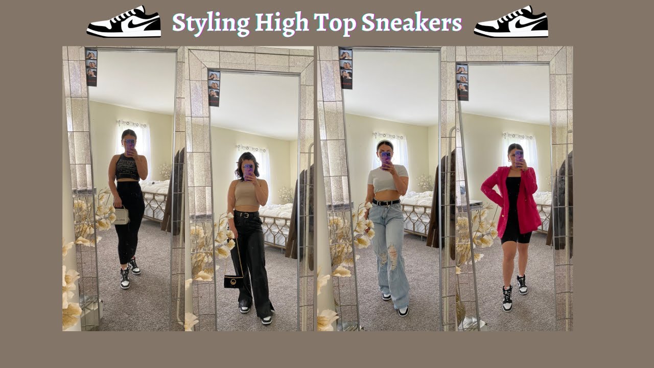 How to Style: Nike Dunk High Top Sneakers - YouTube