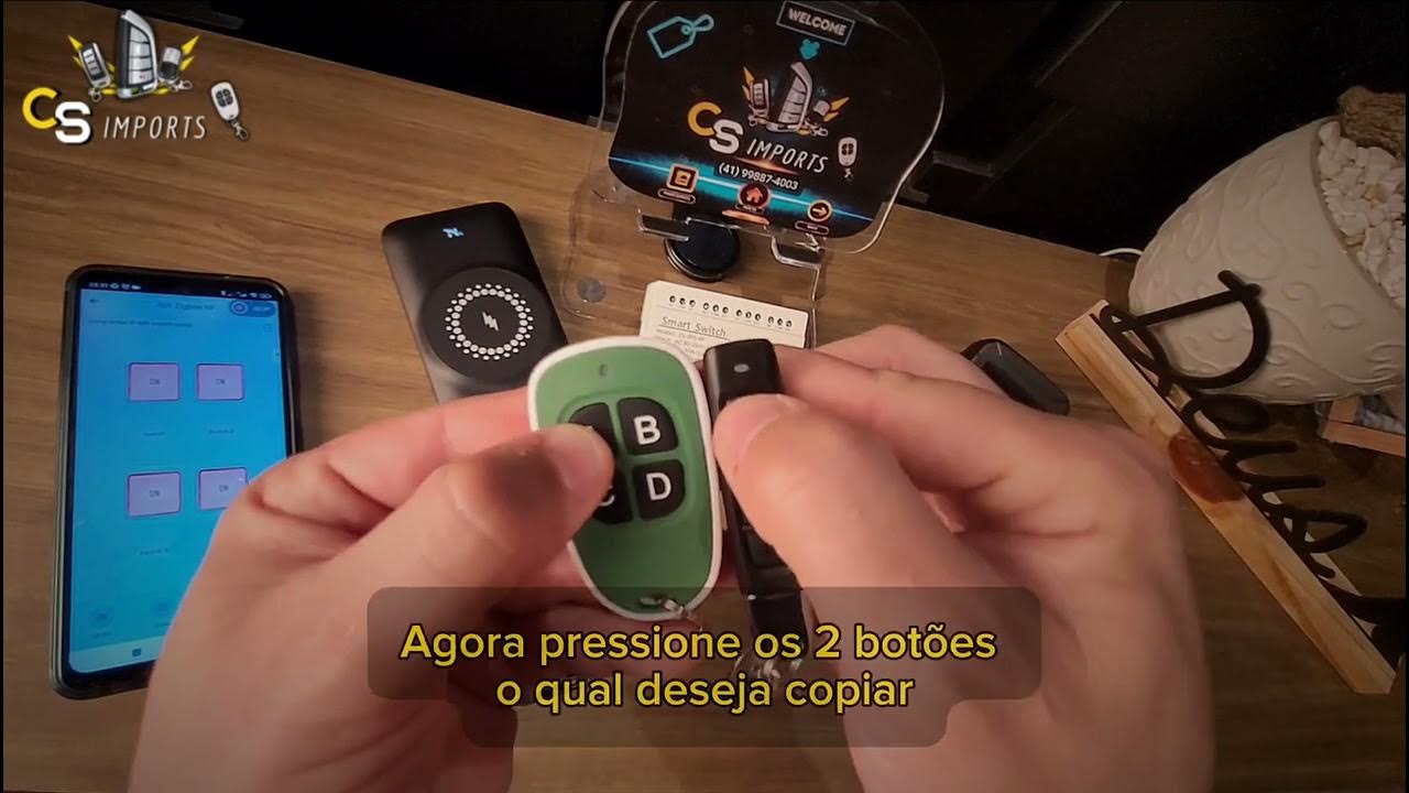 Clonagem Controle duplicador 433 Mhz ( Passo a passo como programar e ...