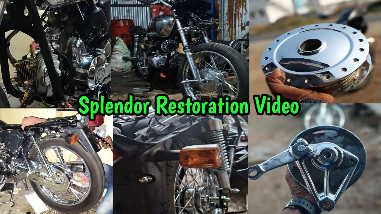 Hero Honda Splendor Plus Bike Full Restore Modification In Kolhapuri ...