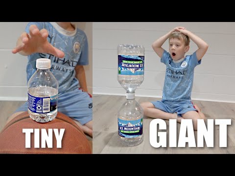 TINY vs GIANT Bottle Flips from $1 to $100