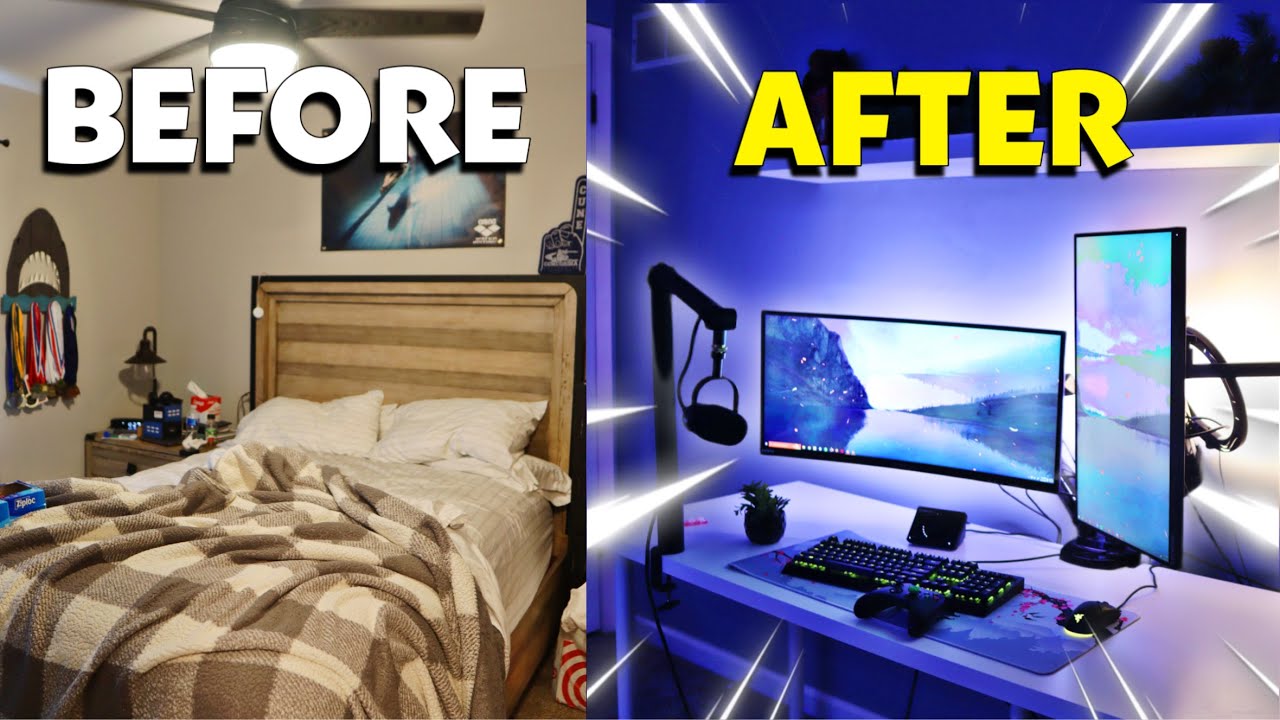 Transforming my Boring Empty Room into My Dream Room! - YouTube