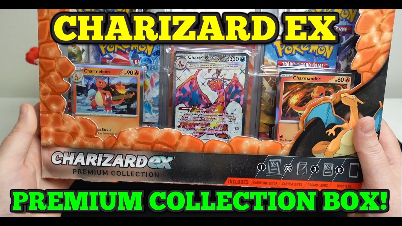 CHARIZARD EX Premium Collection Box Break! Pokémon kartičky! Unboxing ...