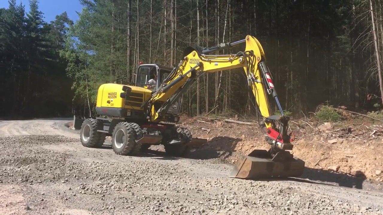 Wacker Neuson EW100 #Wheeled #Excavator - YouTube