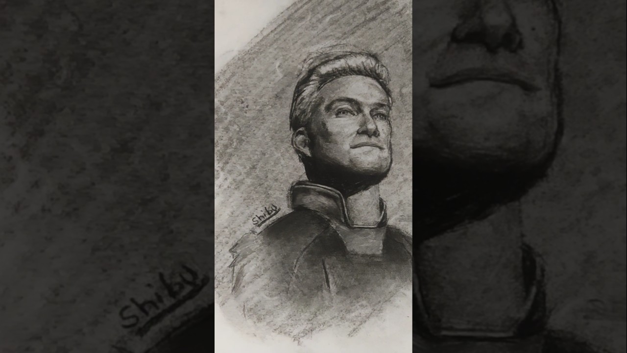 Realistic Homelander 🤯😳The Boys PENCIL SKETCHING...🙌🏽 #theboys # ...