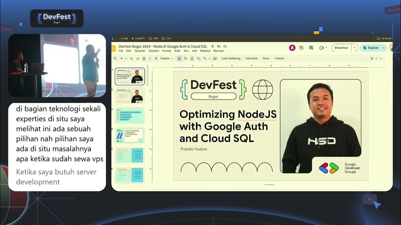 DevFest Bogor 2024 | Prawito Hudoro - Optimizing NodeJS with Google Auth and Google Cloud SQL ...
