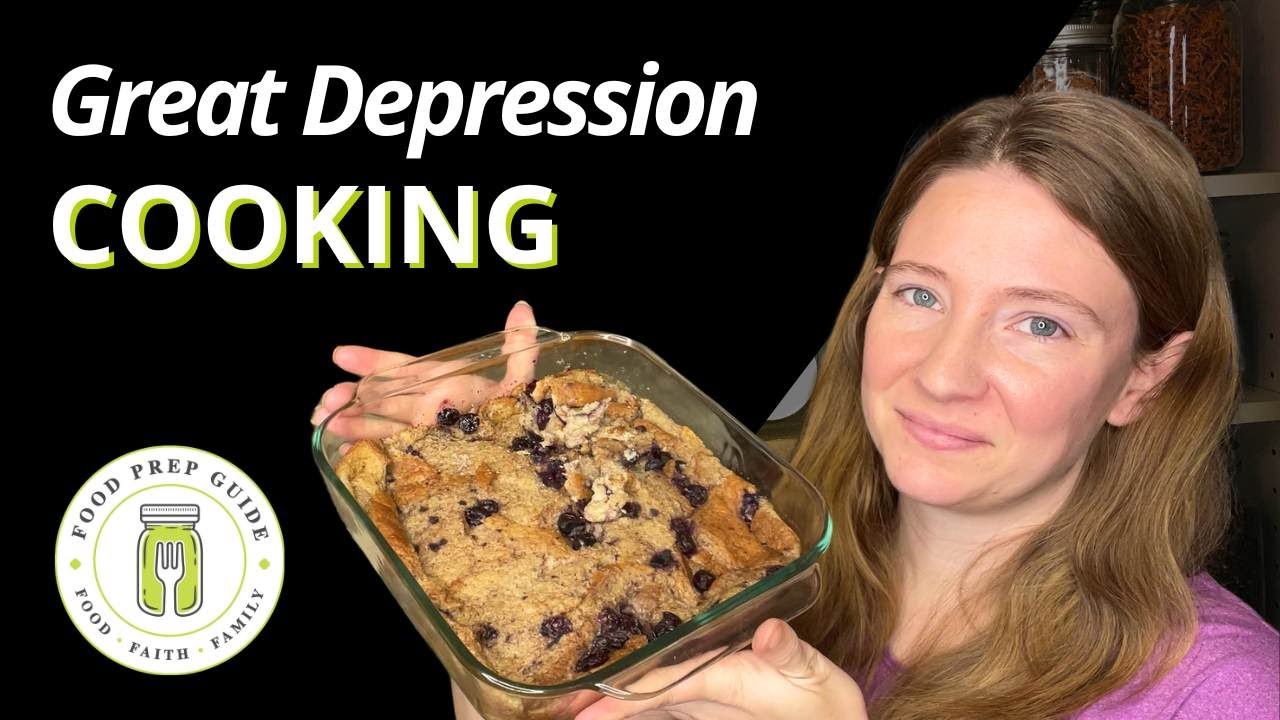 Easy Depression-Era Bread Pudding Recipe - YouTube