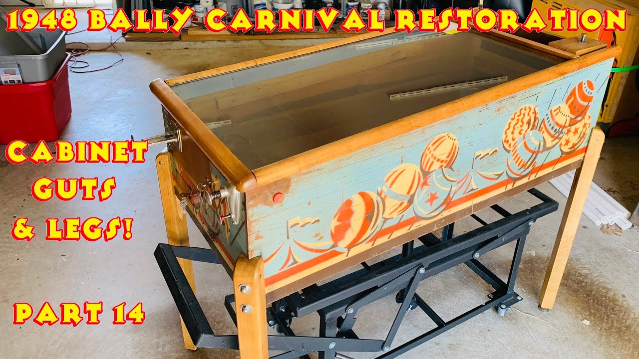 More Cabinet Guts & Legs - 1948 Bally Carnival Pinball Machine ...