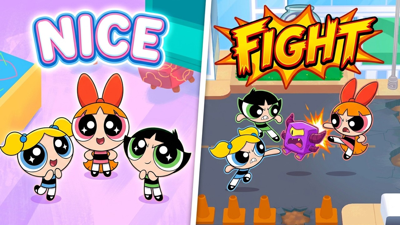 Let's Play "Flipped Out! - Powerpuff Girls" walkthrough level 1 ...