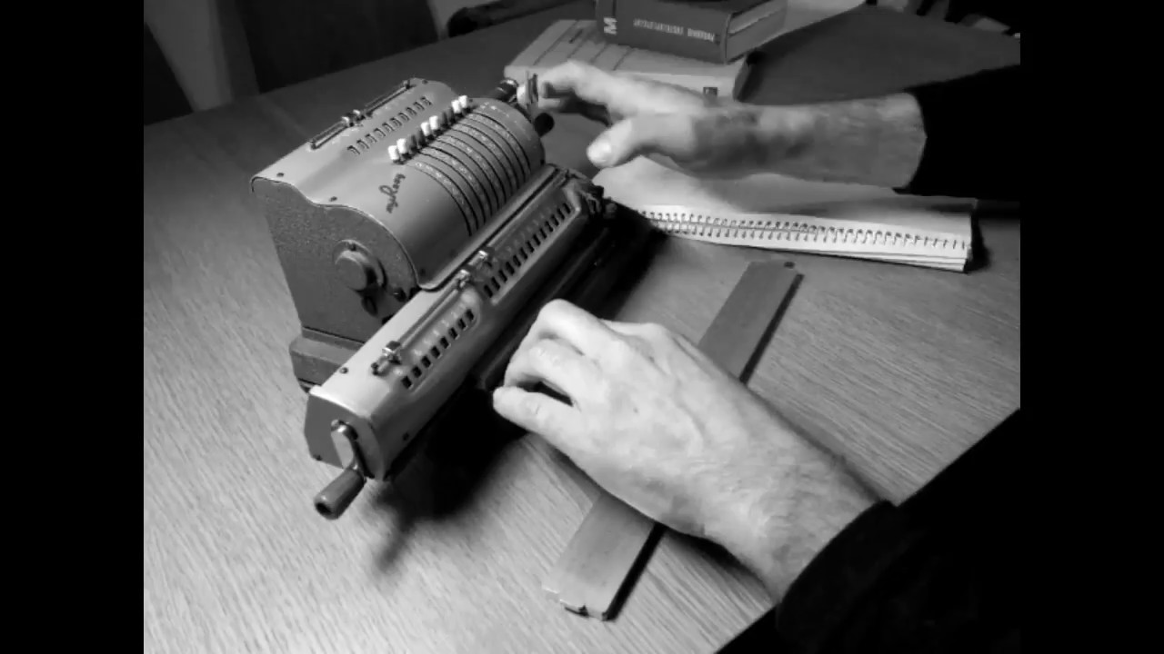 Square root with the slide rule and the mechanical calculator - YouTube