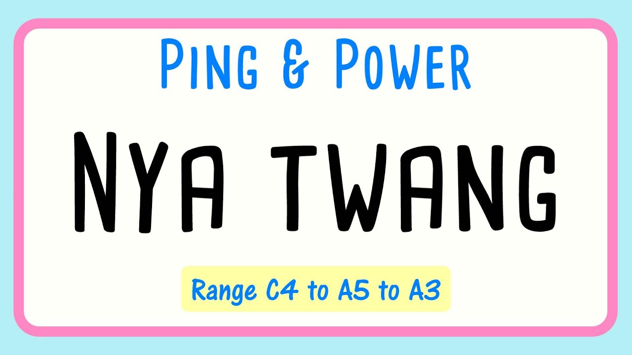 Mixed Voice Vocal Exercise Female | Sing with Power | NYA TWANG - YouTube