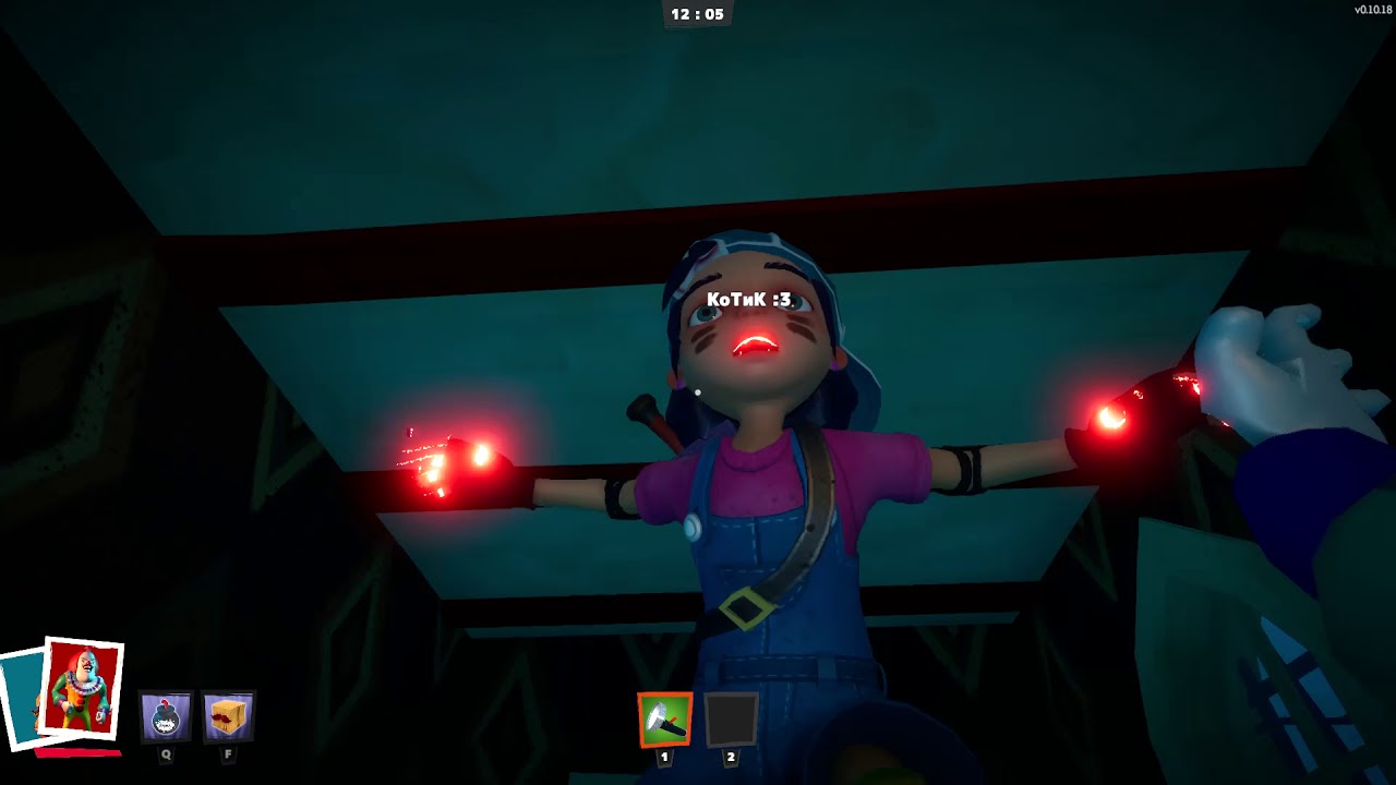 Secret neighbor gameplay beta playing as the neighbor - YouTube