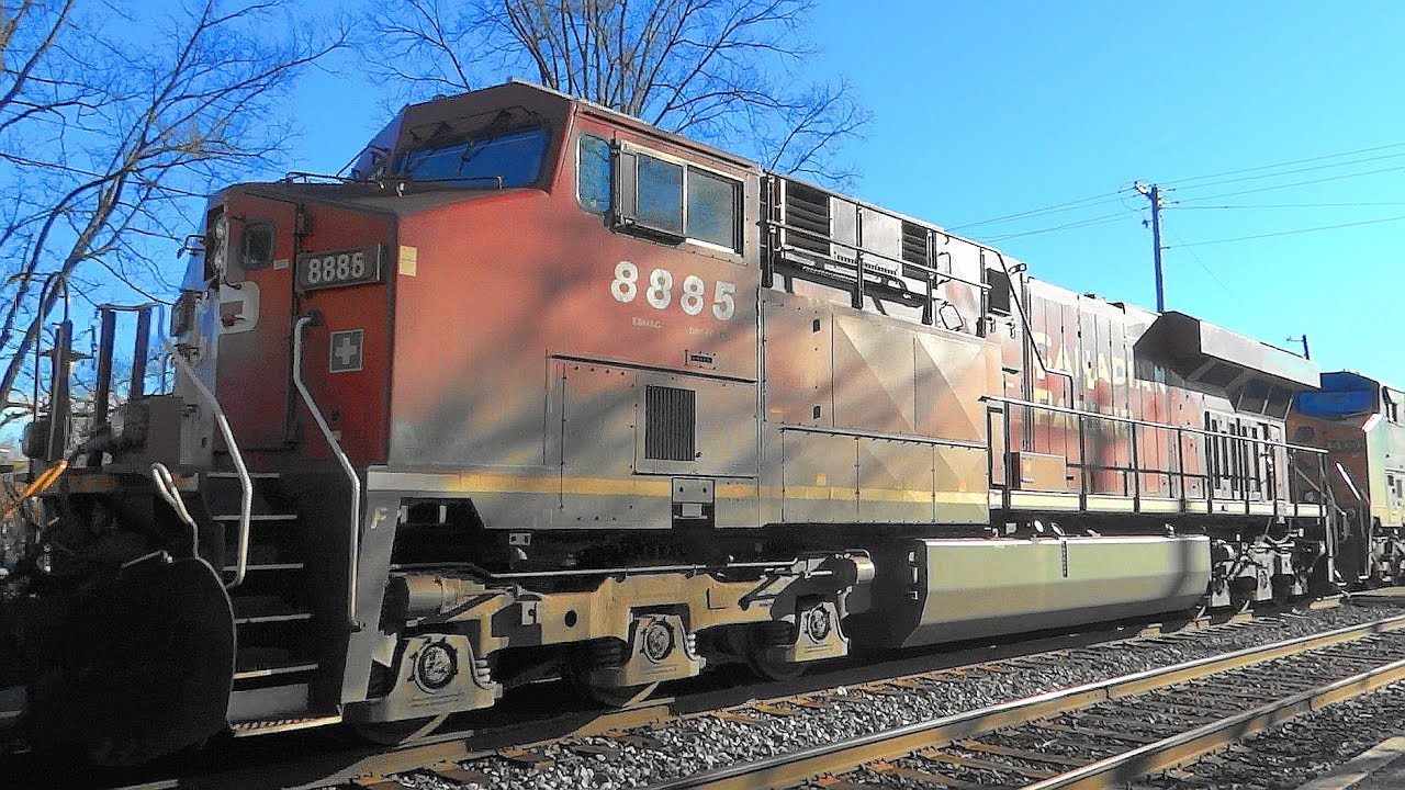 Canadian Pacific Locomotive On CSX Mixed Freight Train - YouTube