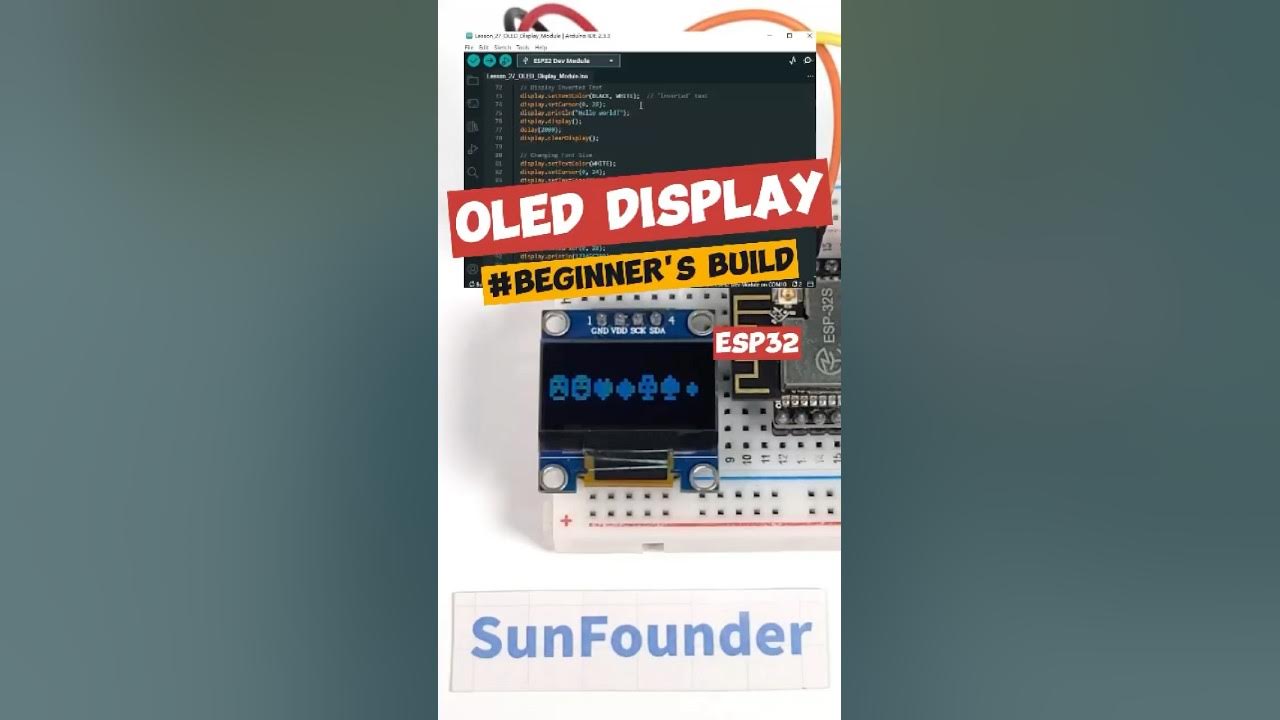 ESP32 + OLED: Display Text, Animate, and Create Stunning Graphics! - YouTube