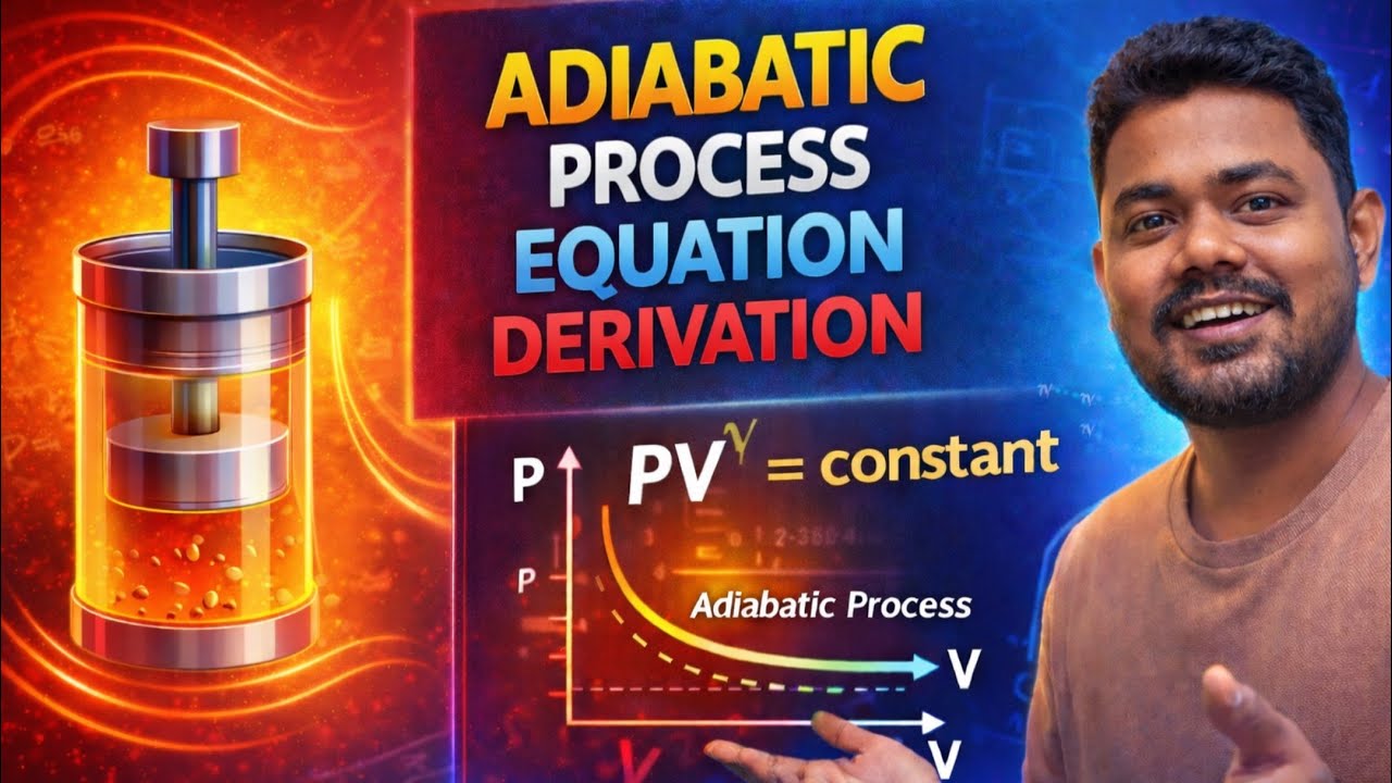 Derivation Of Process Equation Of ADIABATIC PROCESS | Thermodynamics ...
