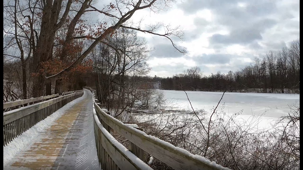 Huron River Winter Wonderland Hyperlapse (Argo to Bandemer) - YouTube