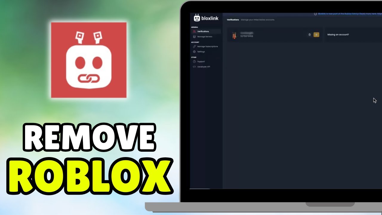 How To Unlink/Remove Roblox Account From Bloxlink (2026) - Full Guide ...