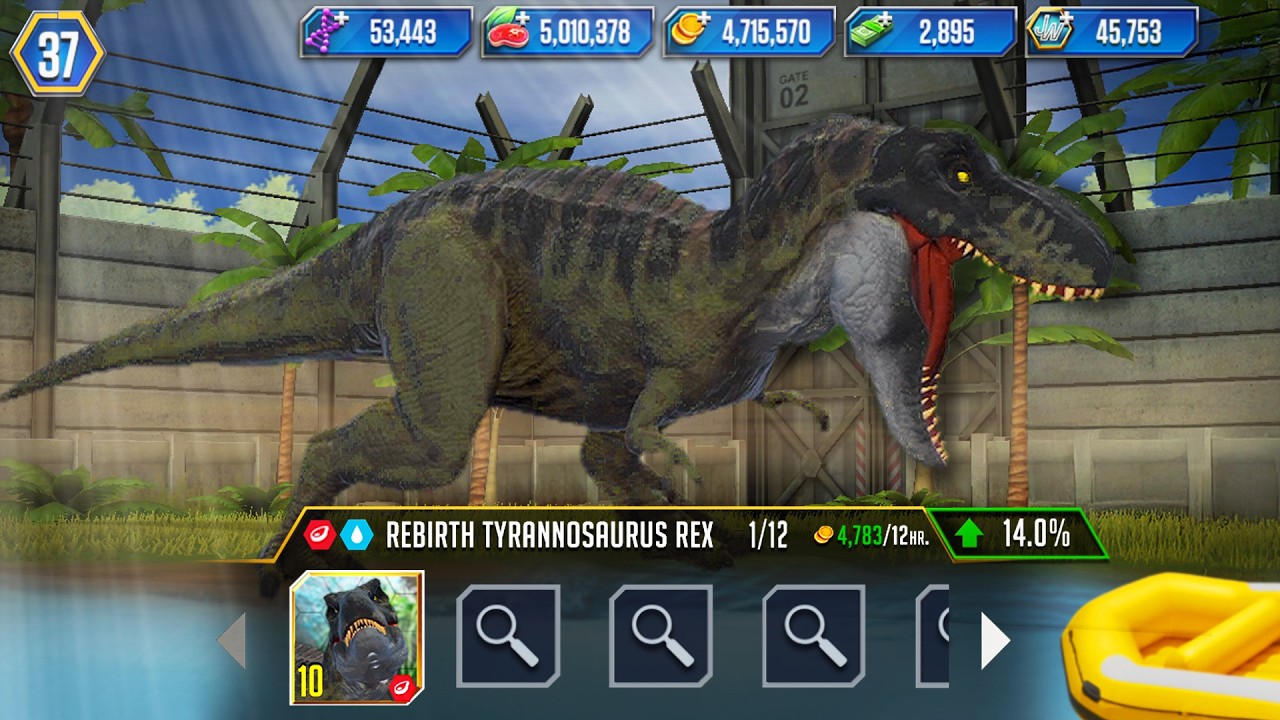I'VE CREATED THE REBIRTH TYRANNOSAURUS REX (EMBER)!! - Jurassic World ...