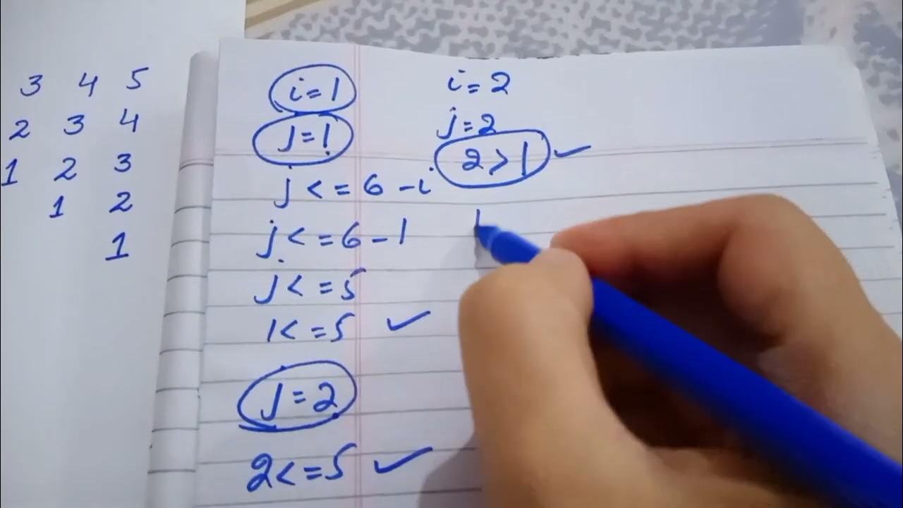 Numbers Pattern 🔢 Code Dry Run 📖💻 - YouTube