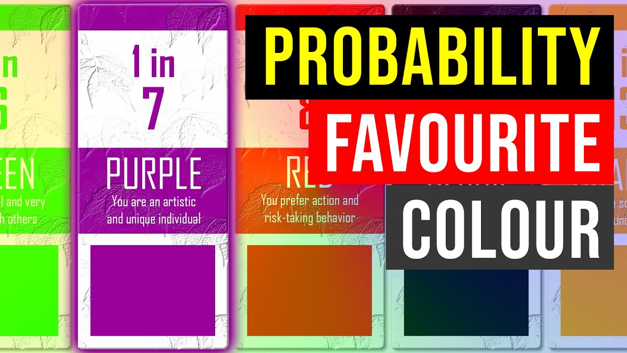Probability Comparison: Favorite Color 🔴 - YouTube