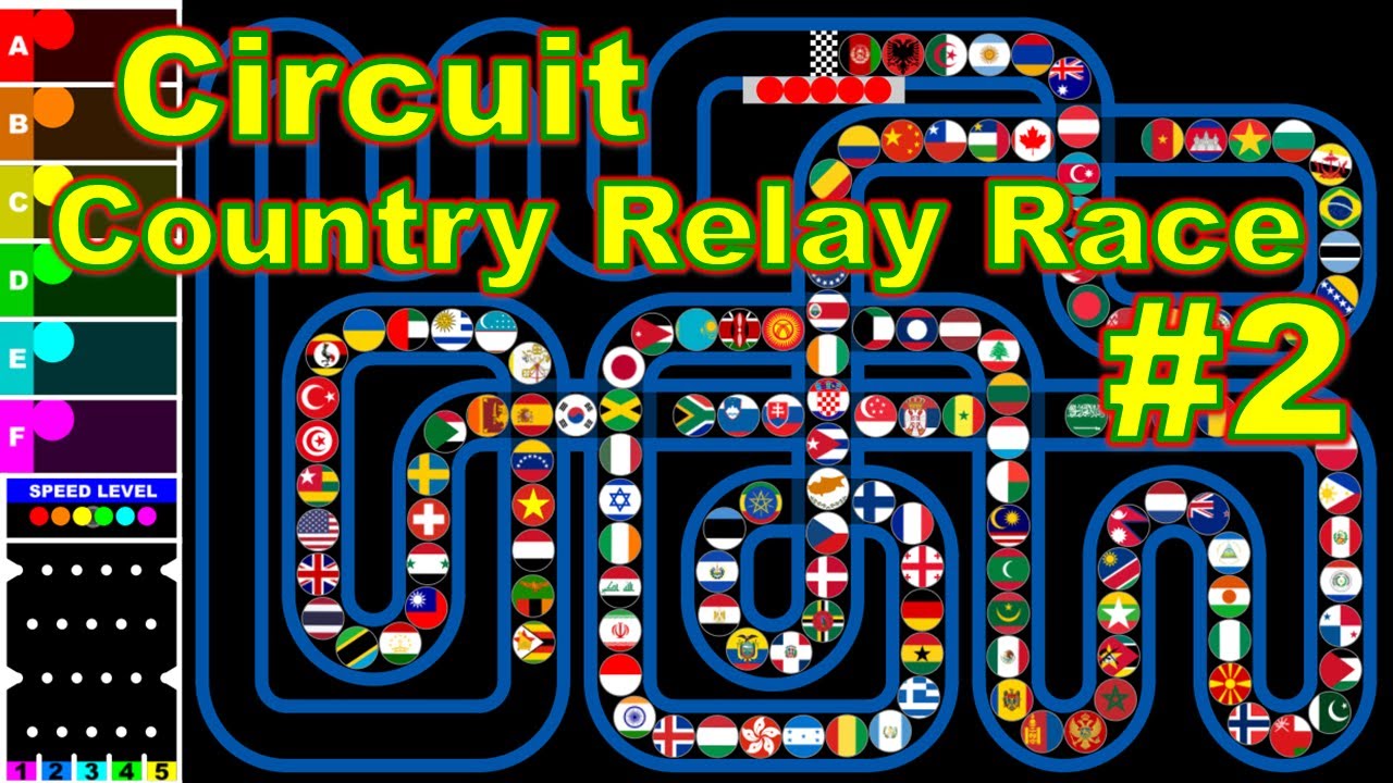 Circuit Countries Relay Race #2 ~144 Countries marble game~ | Marble ...