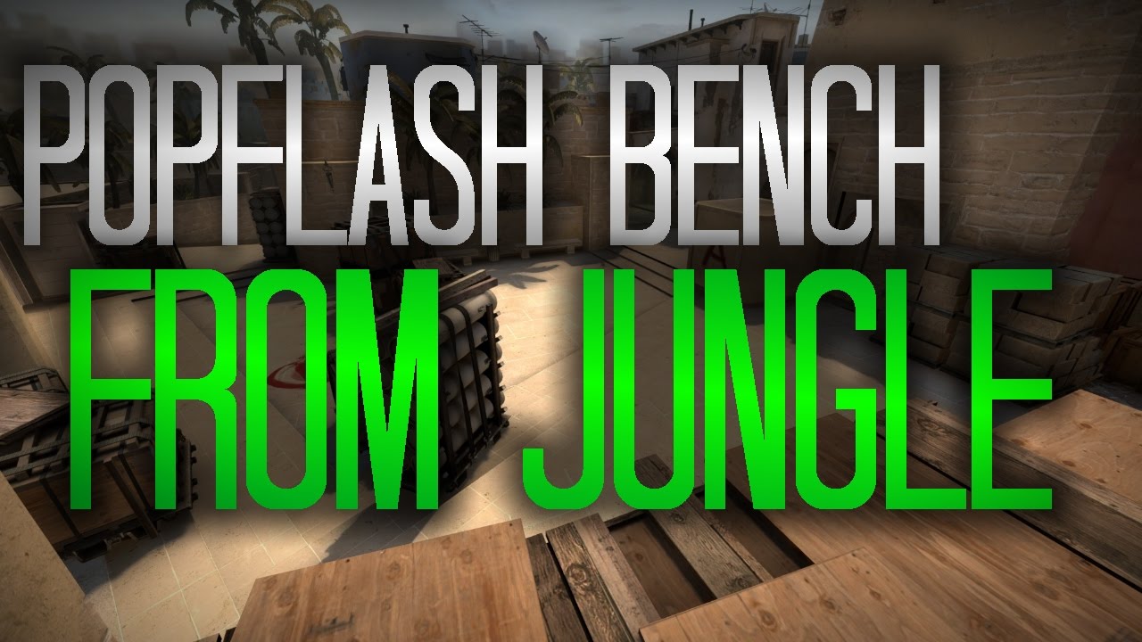 CS:GO - PERFECT POPFLASH TO BENCH/A SITE FROM JUNGLE - YouTube