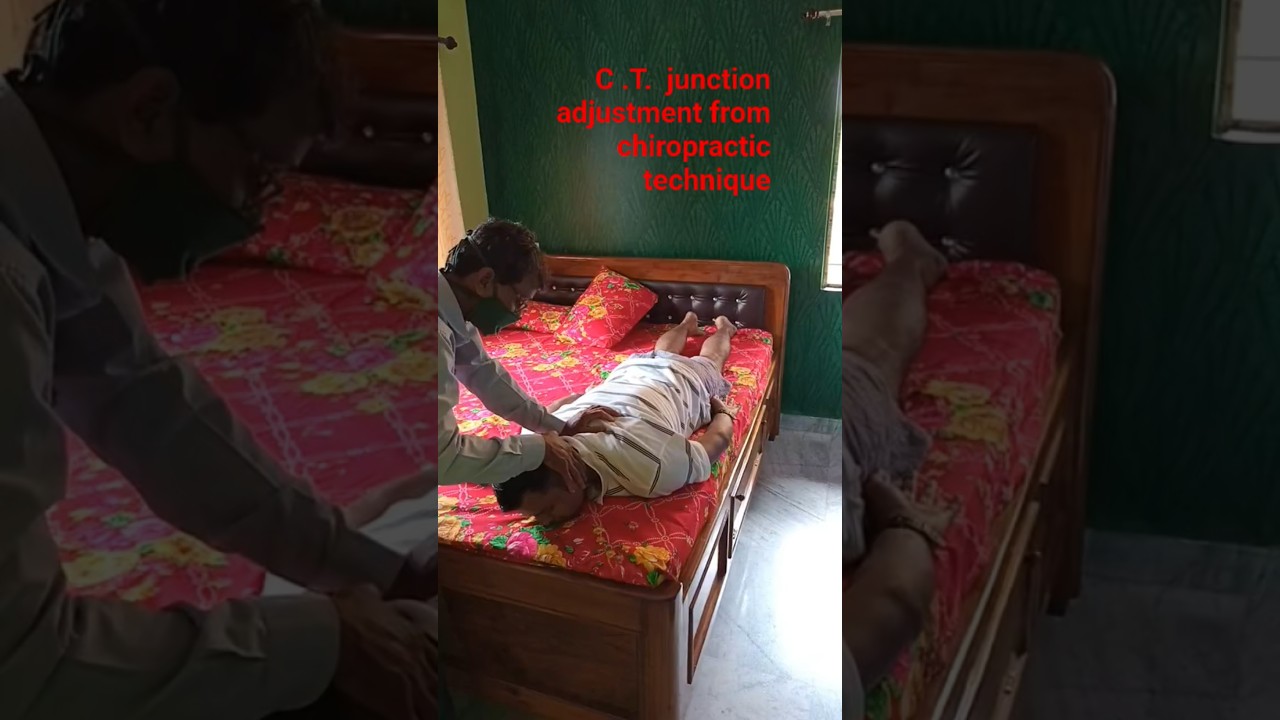 C.T. junction adjustment from chiropractic technique #youtube # ...