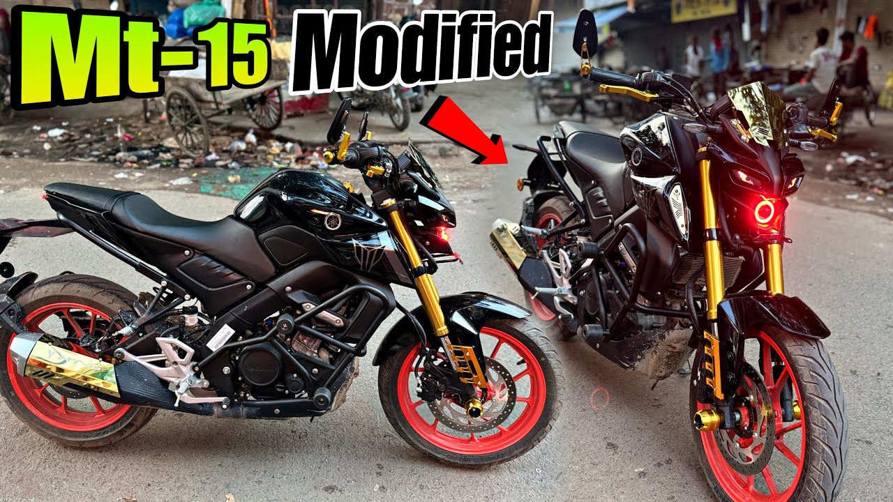 Mt-15 modifications | mt15 modified | mt black modified - YouTube