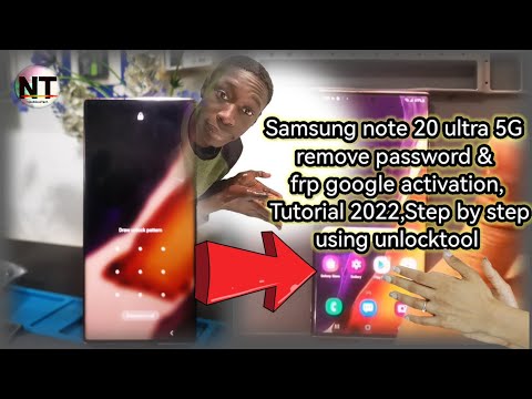 Samsung Note 20 ultra remove password and frp google activation using ...