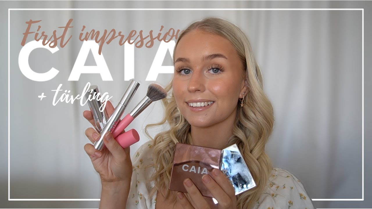 TESTAR MASSA NYTT SMINK FRÅN CAIA + TÄVLING - YouTube