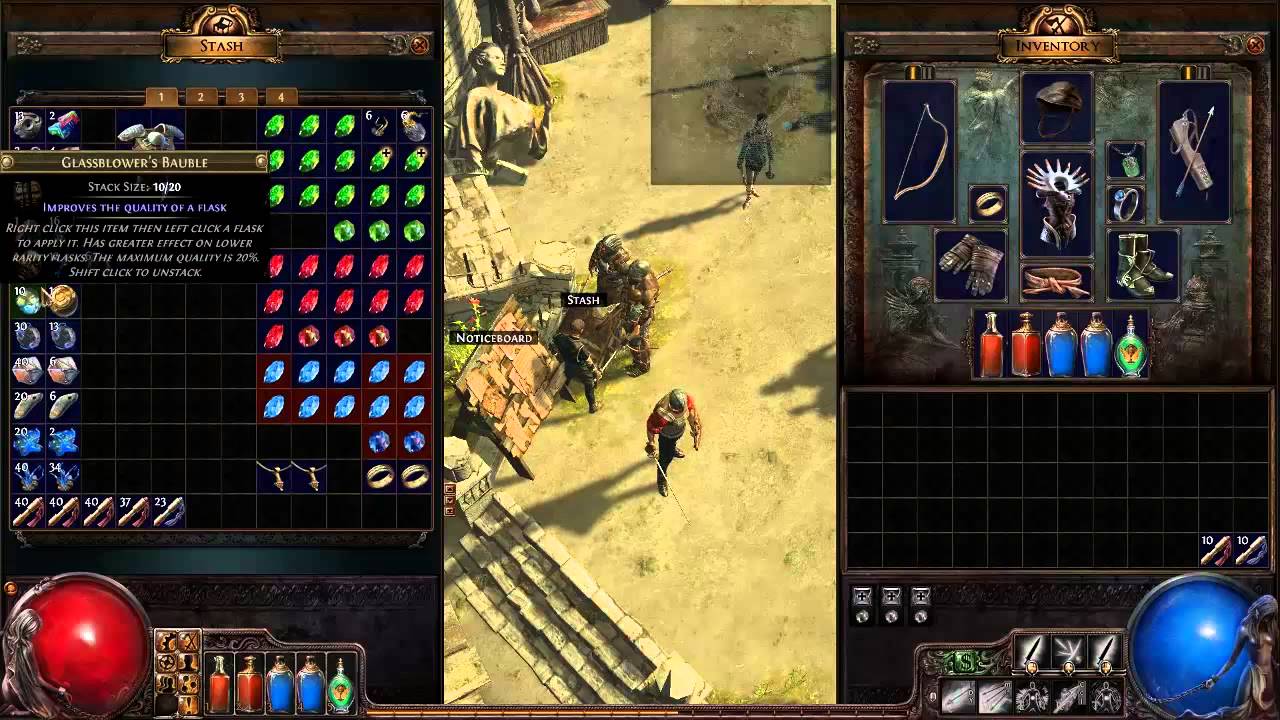 Path of Exile - Orbs - how to make cool rare items - explained - YouTube