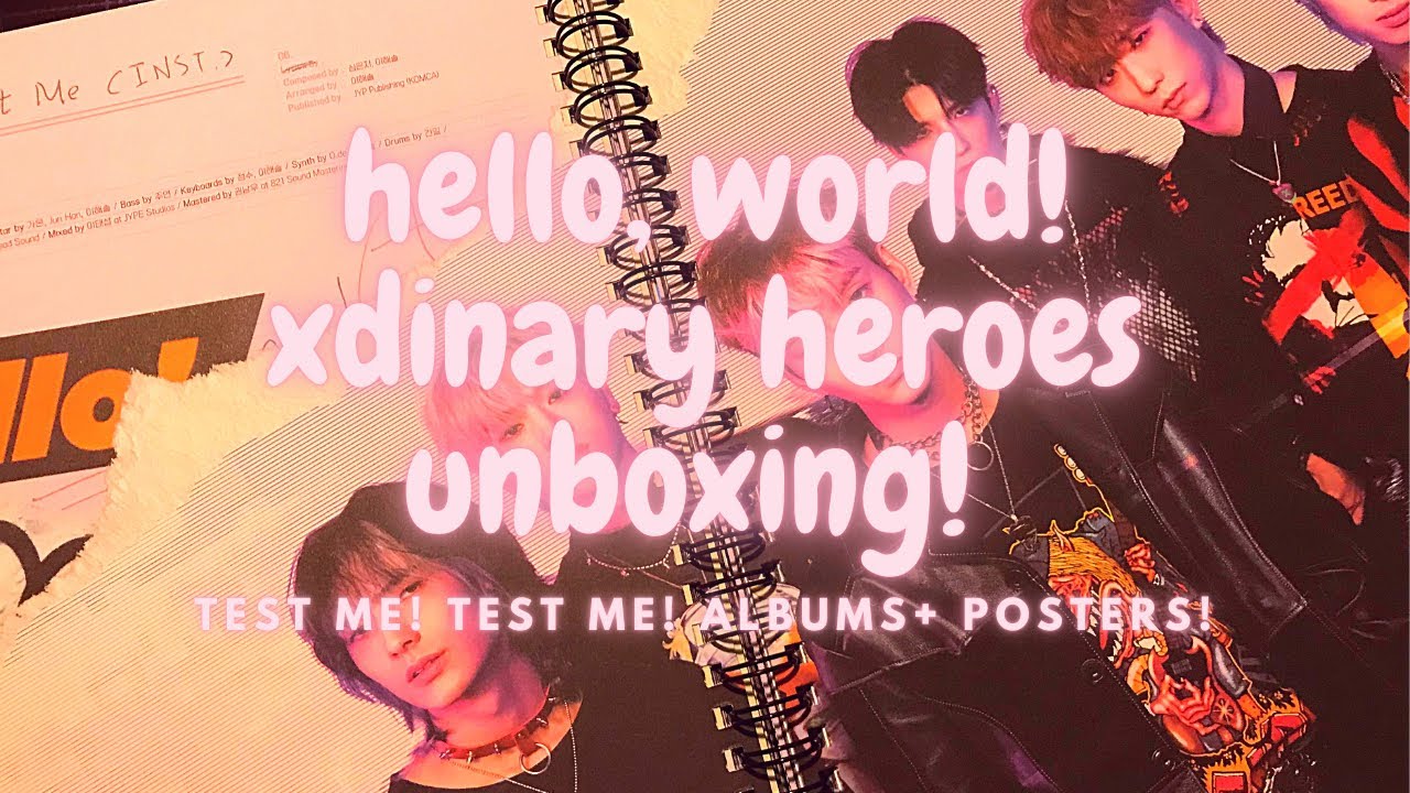 hello world! xdinary heroes unboxing! 👾 albums + posters! - YouTube