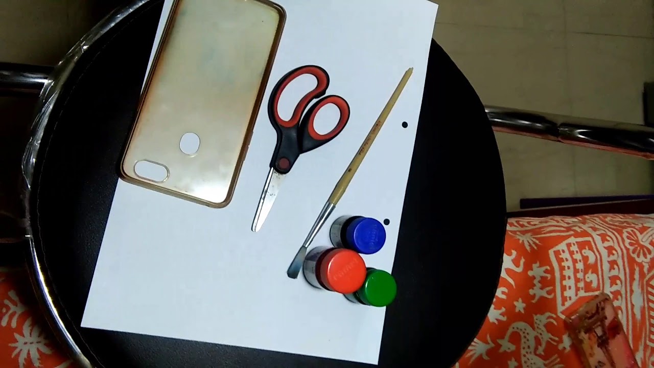 Easy Phone case DIY (with poster colours) - YouTube