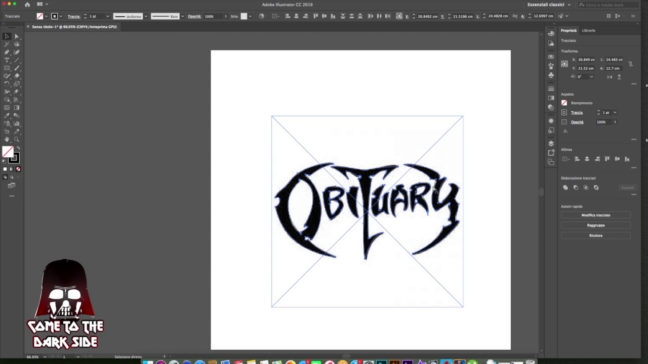 Adobe Illustrator tutorial" vettorializzare un logo metal" - YouTube