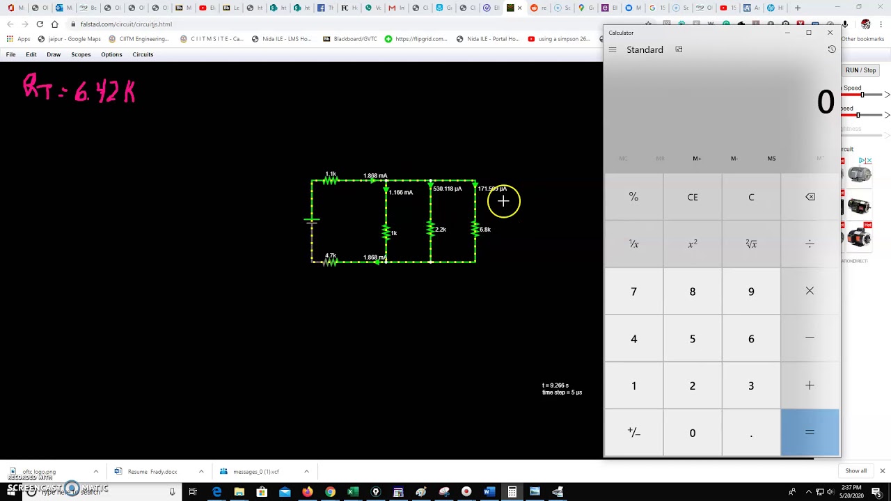 Using Falstad for Series Parallel - YouTube