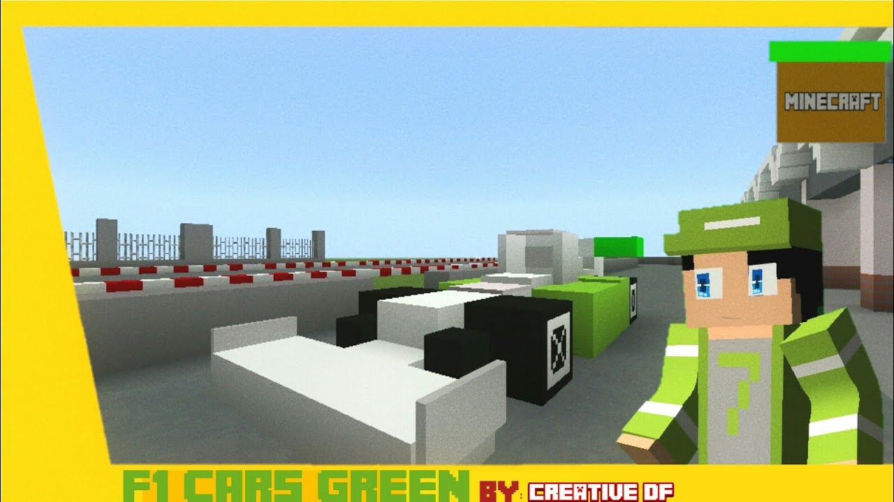 Minecraft membuat mobil balap f1 di minecraff - YouTube
