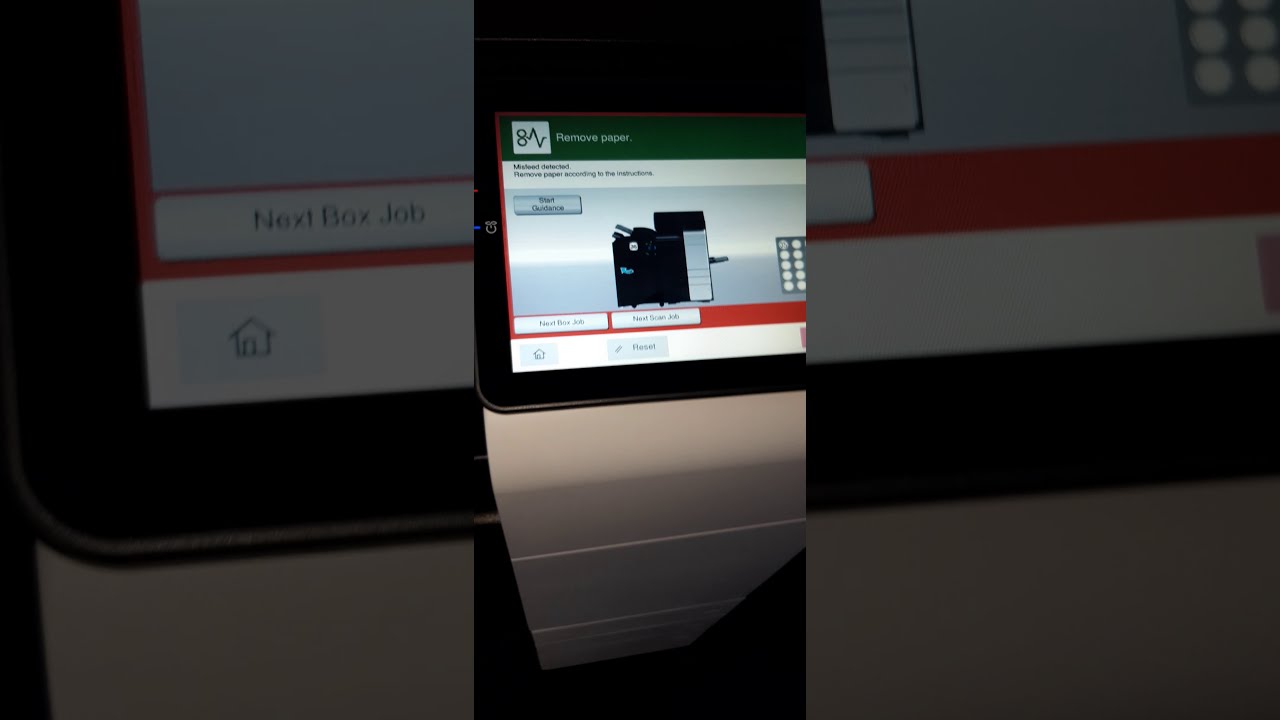 FS-536 Finisher Jam 72-21 Konicaminolta Bizhub C300i - YouTube