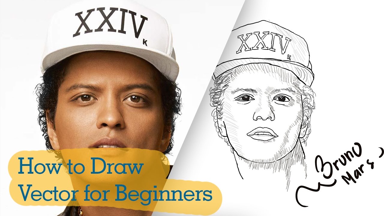 PaintTool SAI Tutorial: How to Draw Vector for Beginners [Bruno Mars ...