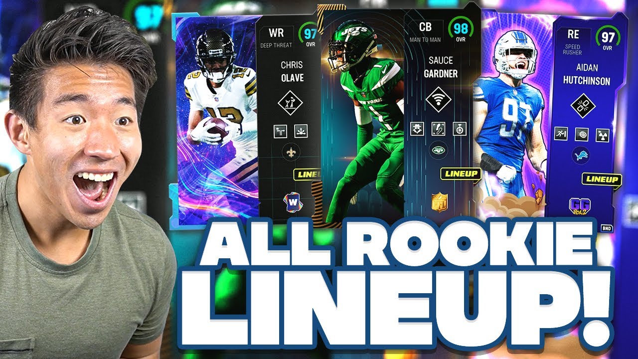 All Rookie Lineup! Every Best Rookie This Year! Madden 23 - YouTube