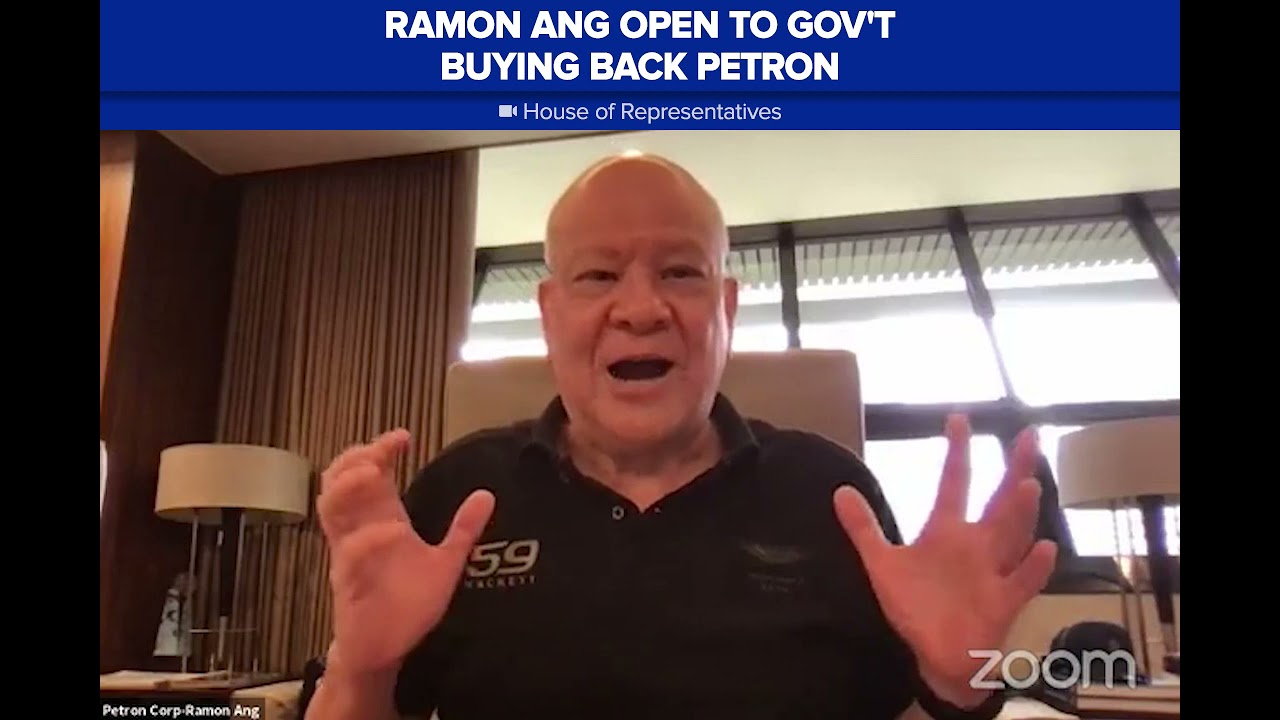 Ramon Ang on possibility of selling Petron back to government - YouTube