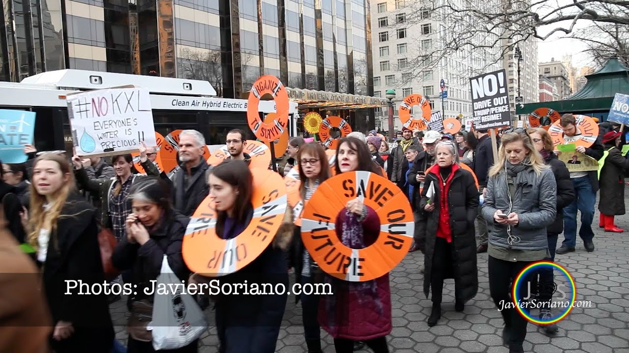 JS: “rally/march to save our planet from KXL and Trump.” NYC 3/24/2017 ...