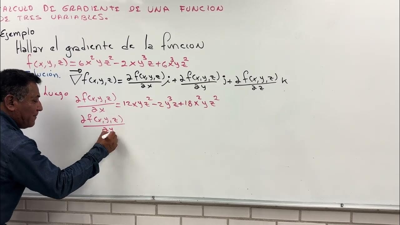 EL GRADIENTE DE UNA FUNCIÓN DE TRES VARIABLES Ejemplo - YouTube