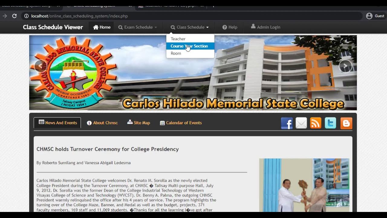 Class Scheduling System using PHP/MySQLi Installation Demo - YouTube