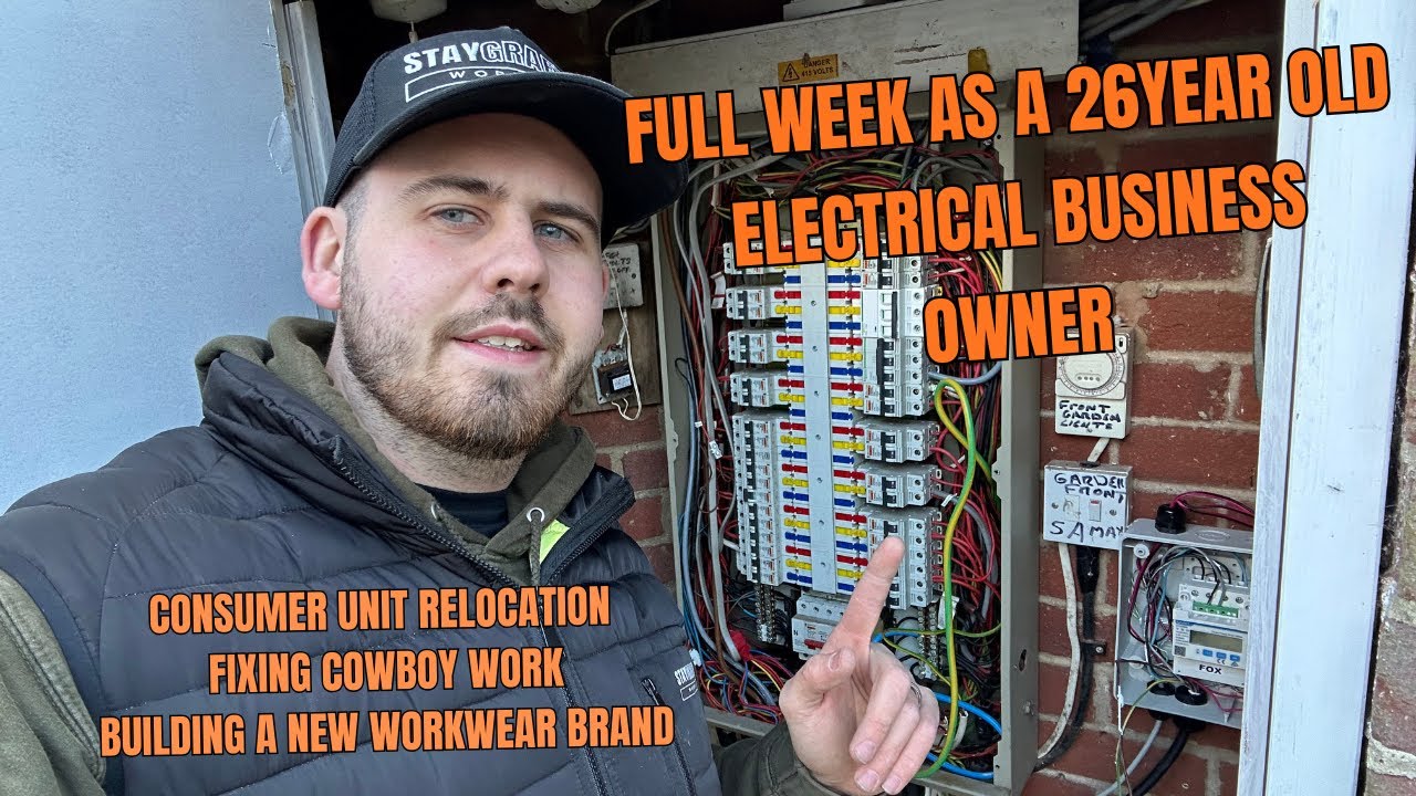 Full Week as a 26 year old electrical business owner- Fixing cowboy ...